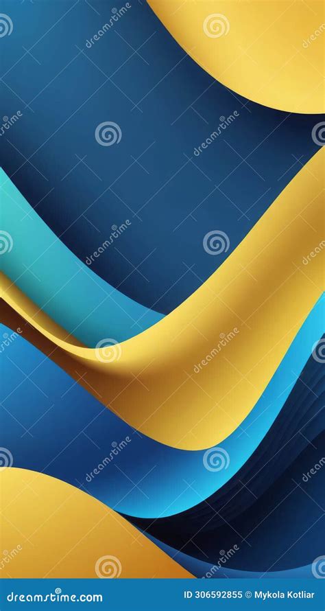 Colorful Art From Waved Shapes And Blue Stock Image Image Of Style