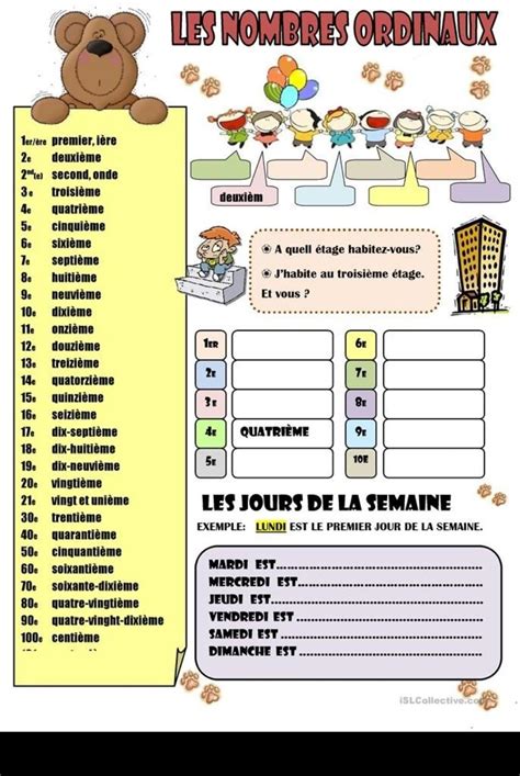 Francais Exercises