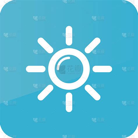 太阳图标。气象学。天气