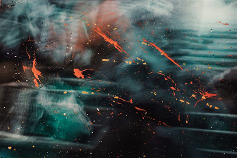 青と赤の抽象画の写真 Unsplashで見つけるムードの無料写真
