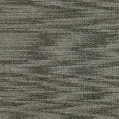 Kenneth James Ming Taupe Sisal Grasscloth Wallpaper Sample 2732