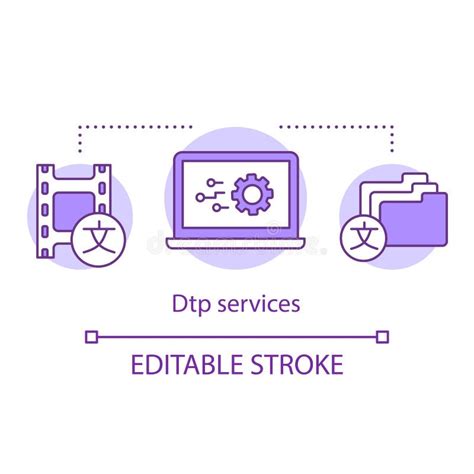 Dtp Desktop Publishing Concept Stock Illustration Illustration Of