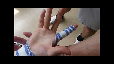 【基本包帯法】013 全指帯 Traditional Japanese Basic Bandaging Techniques Youtube