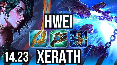 HWEI Vs XERATH MID Dominating KR Diamond 14 23 YouTube