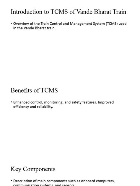 Introduction To Tcms Pdf Technology And Engineering
