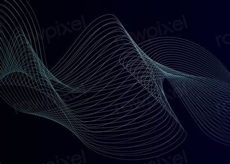 Data Visualization Dynamic Wave Pattern Premium Vector Rawpixel