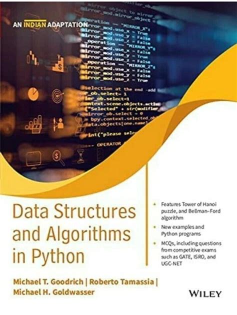 Datenstrukturen Und Algorithmen In Python Von Roberto Tamassia Michael