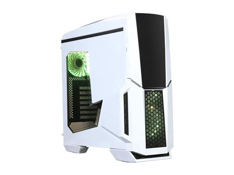 DIYPC Gamemax W RGB White Dual USB ATX Full Tower Gaming Computer