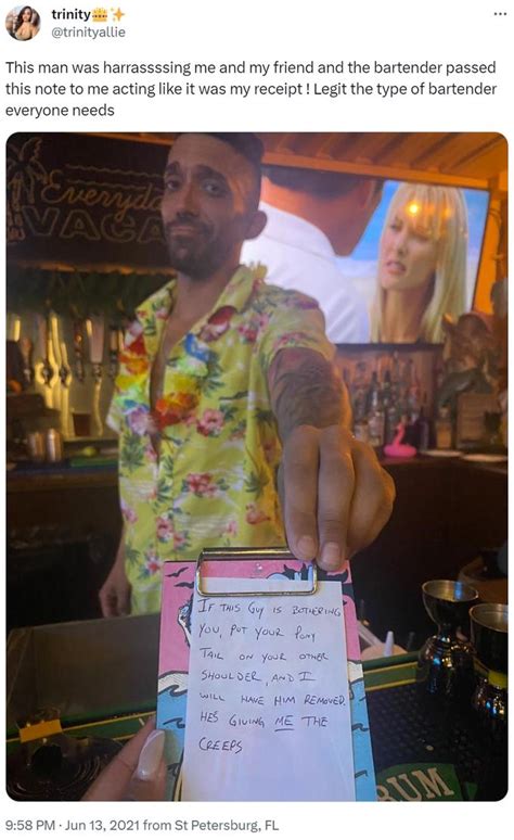 This Man Was Harrassssing Me And My Friend And The Bartender Passed