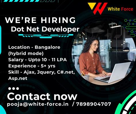 White Force Group On Linkedin Dotnetdeveloper Dotnet Dotnetcore Developer Hiring Csharp