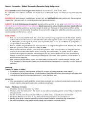 Naked Economics Semester Long Assignment Docx Honors Economics