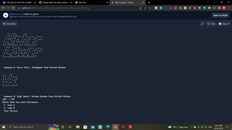 GitHub ReezTuscano High Low Game Using Python Its A High Low Game Using Python