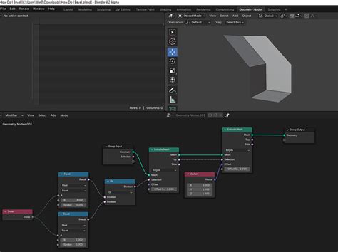 Geometry Nodes Bevel A Specific Edge Basics Interface Blender