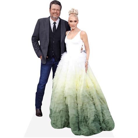 Blake Shelton And Gwen Stefani Duo 2 Mini Celebrity Cutout Standee