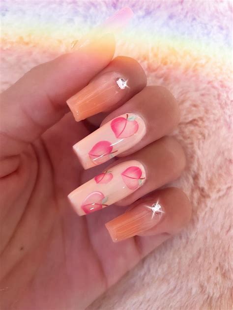 Peach Nails