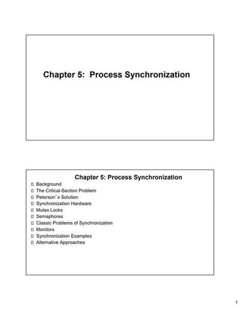 Process Synchronization In Operating Systems Pptx Operating Systems Computer Software And