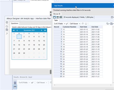 Solved User Input Date For Reporting Alteryx Community
