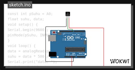 Mengukur Suhu Dengan LM 35 Wokwi ESP32 STM32 Arduino Simulator