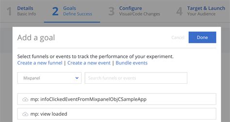 Mixpanel — Apptimize Documentation