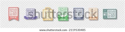 Qr Code Color Frame Set Template Stock Vector Royalty Free 2119530485