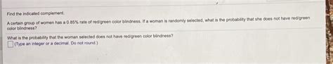 Solved Find The Indicated Complement A Certain Group Of