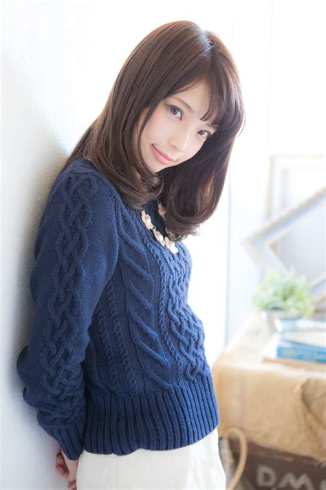 ふんわりカールで大人かわいいモテ愛されミディヘアスタイル高崎の美容室、美容院｜ash 高崎店