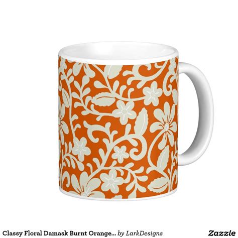 Classy Floral Damask Coffee Mug
