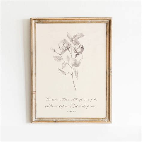 Grass Withers Print The Feathered Farmhouse