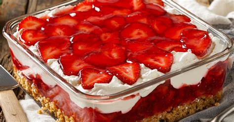 Strawberry Pretzel Jello Salad Baked In Bliss