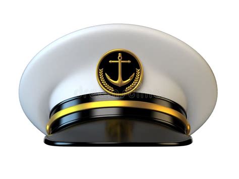 Navy Cap Ship Officer Admiral Sailor Naval Captain Hat Front View