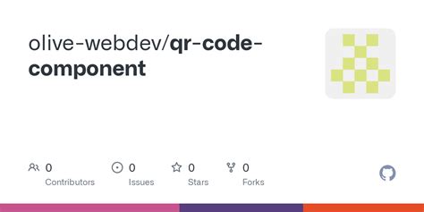 GitHub Olive Webdev Qr Code Component