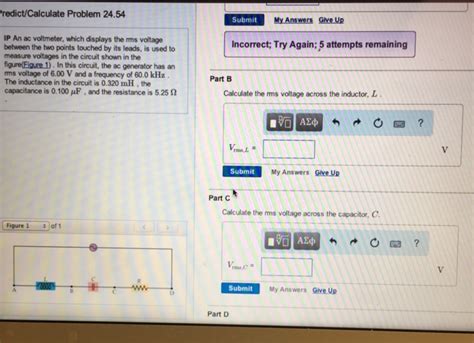 Solved Predict Calculate Problem Part A IP An Ac Chegg