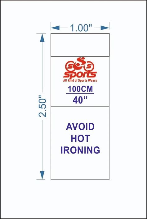 Black Satin Clothing Size Label At ₹ 0 60 Piece In Tiruppur Id