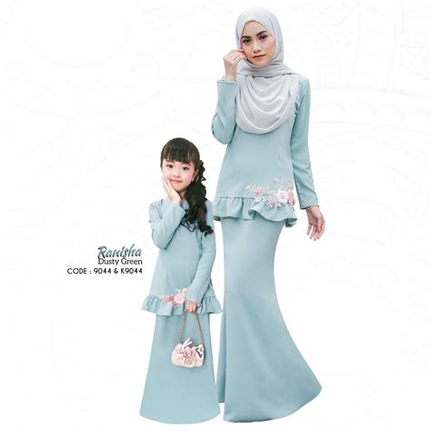 Fesyen Baju Kurung Moden Kain Plain Chic Choc Muslimah Clothing Baju