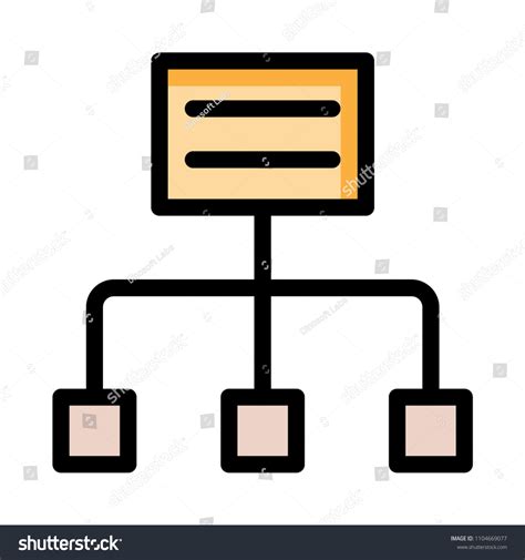 Chart Network Hierarchy Stock Vector Royalty Free Shutterstock