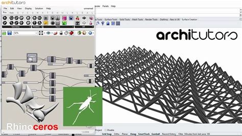 space truss structure in grasshopper in rhino script and definition