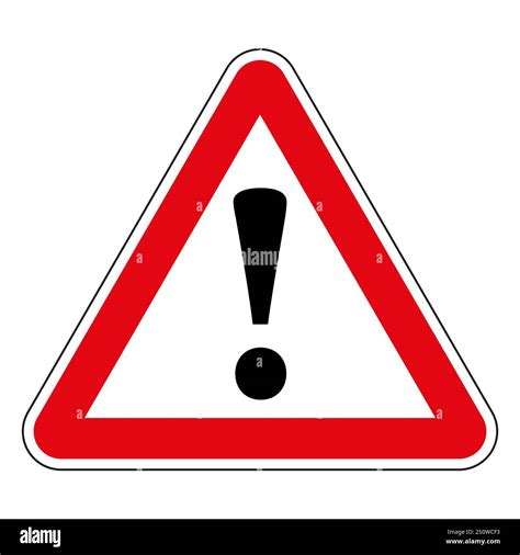 Red Triangle Warning Sign With Exclamation Mark Emphasizing Caution Potential Danger And