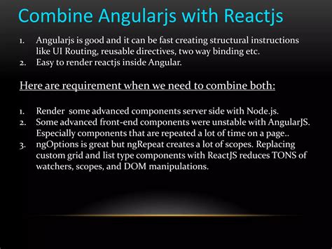 Tech Talk On ReactJS PPT