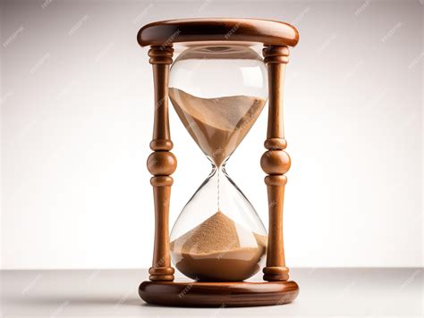 Premium Ai Image Hourglass Turning Over New Beginnings Isolated On