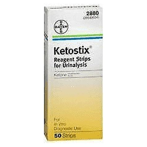 Bayer Ketostix Reagent Test Strip Vitro Diagnostic Urinalysis 100ct 3