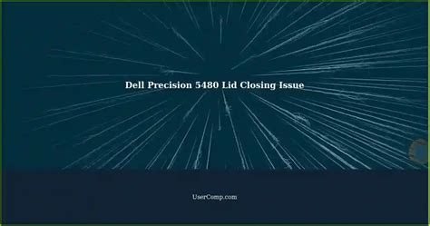 Dell Precision 5480 Display Resolution Changes With Lid Closing