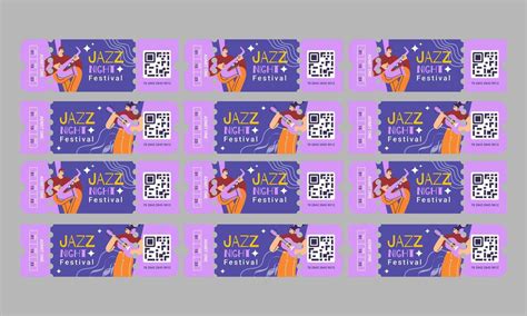 Concert Ticket Vector Illustration Flat Design 42354262 Vector Art At