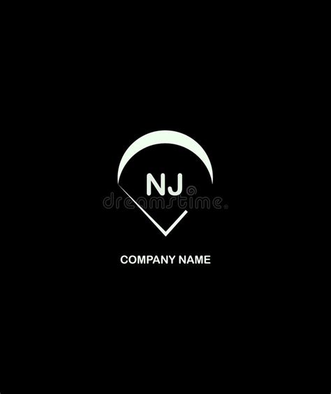 Initial Letter Creative Modern Nj Letter Logo Design With Vector