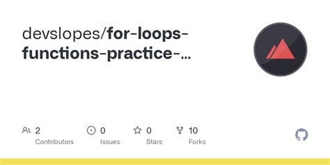 Github Devslopesfor Loops Functions Practice Unsolved