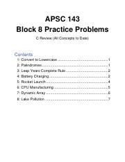 Block Problems Pdf Apsc Block Practice Problems C Review All