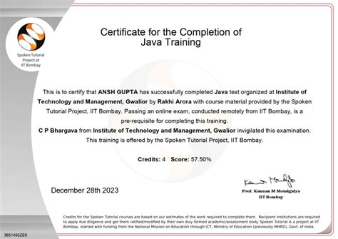 Ansh Gupta On Linkedin Java Programming Iitbombay Spokentutorial Learning Growthjourney
