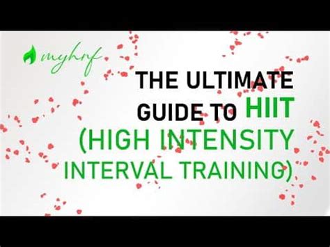 Mastering HIIT The Ultimate Guide To Effective HIIT Sets