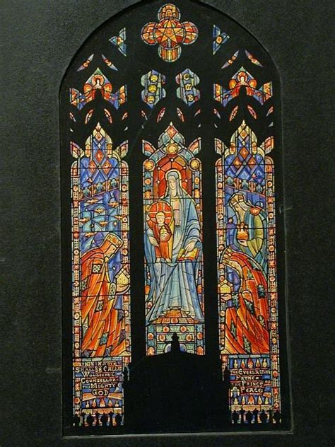[design Drawing For Stained Glass Window Showing Epiphany