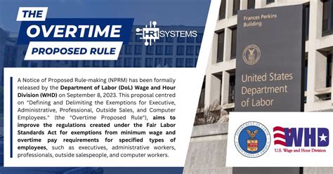 The Overtime Rule A New Notice Of Proposed Rule Hr1systems Posted On