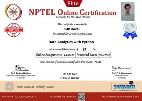 smit raval on linkedin python dataanalytics nptel
